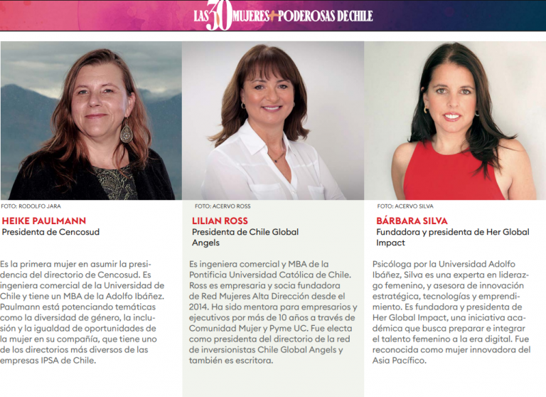 Lilian Ross es destacada entre las 30 mujeres más poderosas de Chile